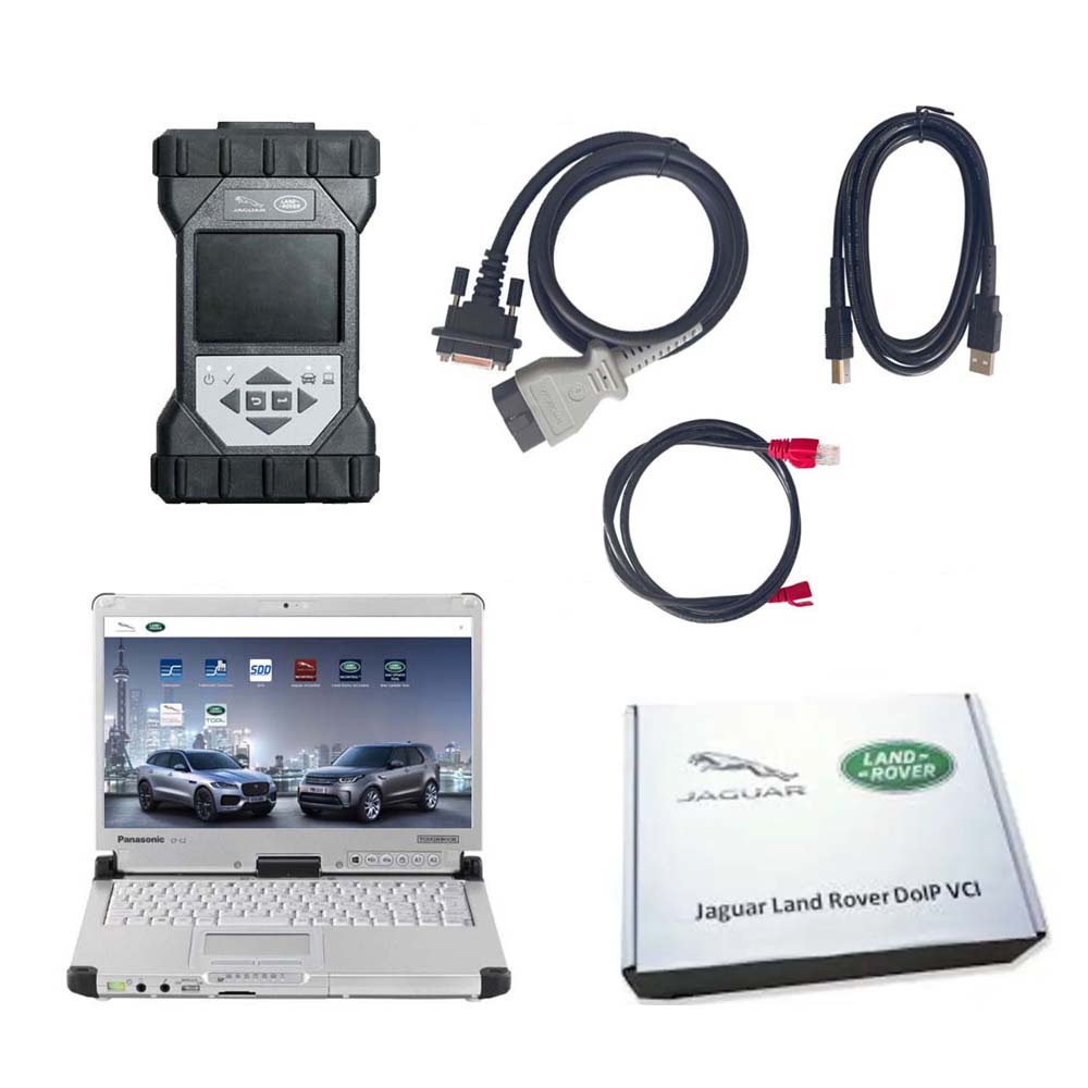 JLR DoiP VCI Pathfinder Diagnostic & Programming Tool Plus Panasonic CF-C2 Laptop For Jaguar ...